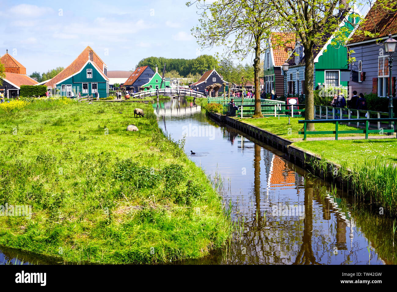 Exterior view of beautiful rural buildings Stock Photo - Alamy