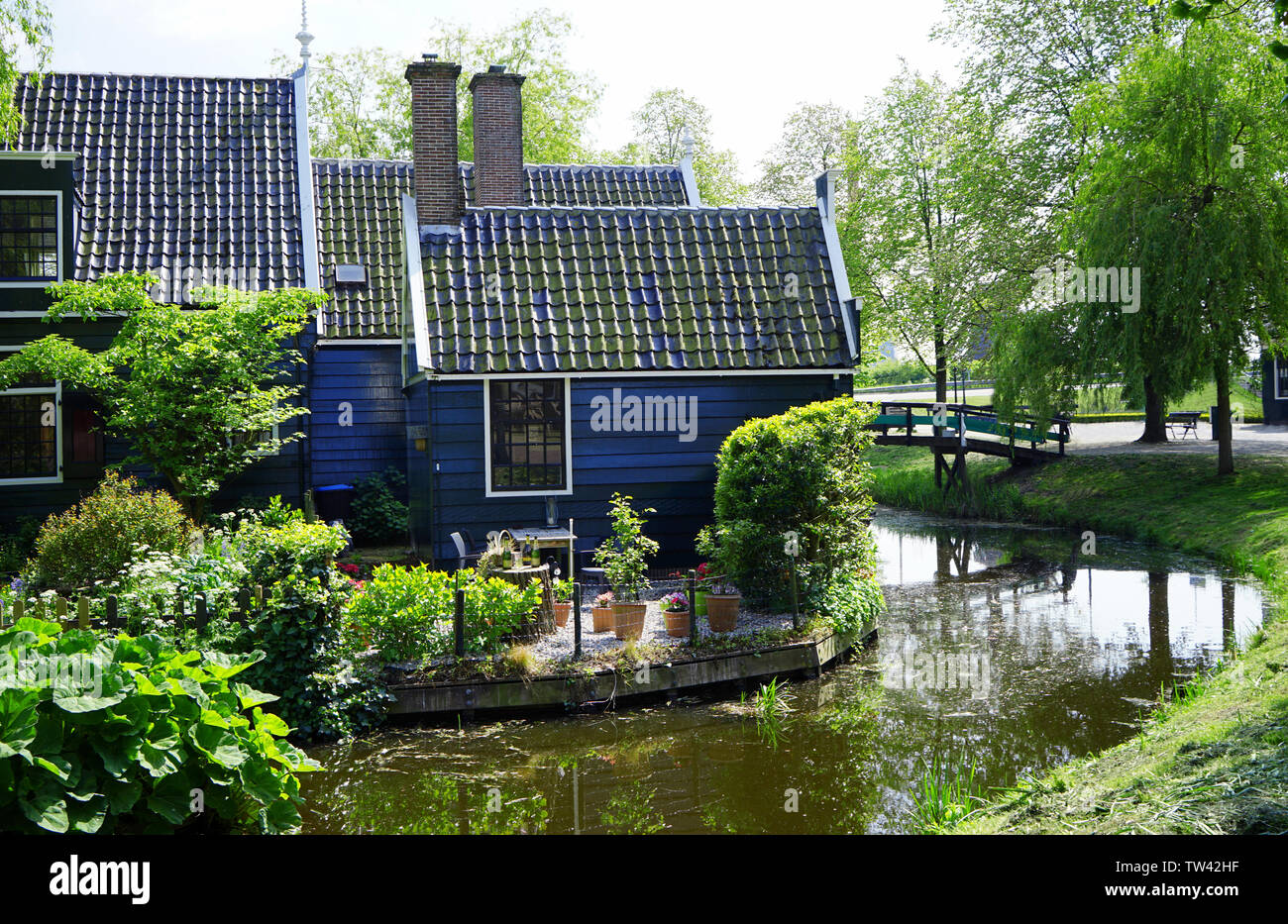 Exterior view of beautiful rural buildings Stock Photo - Alamy