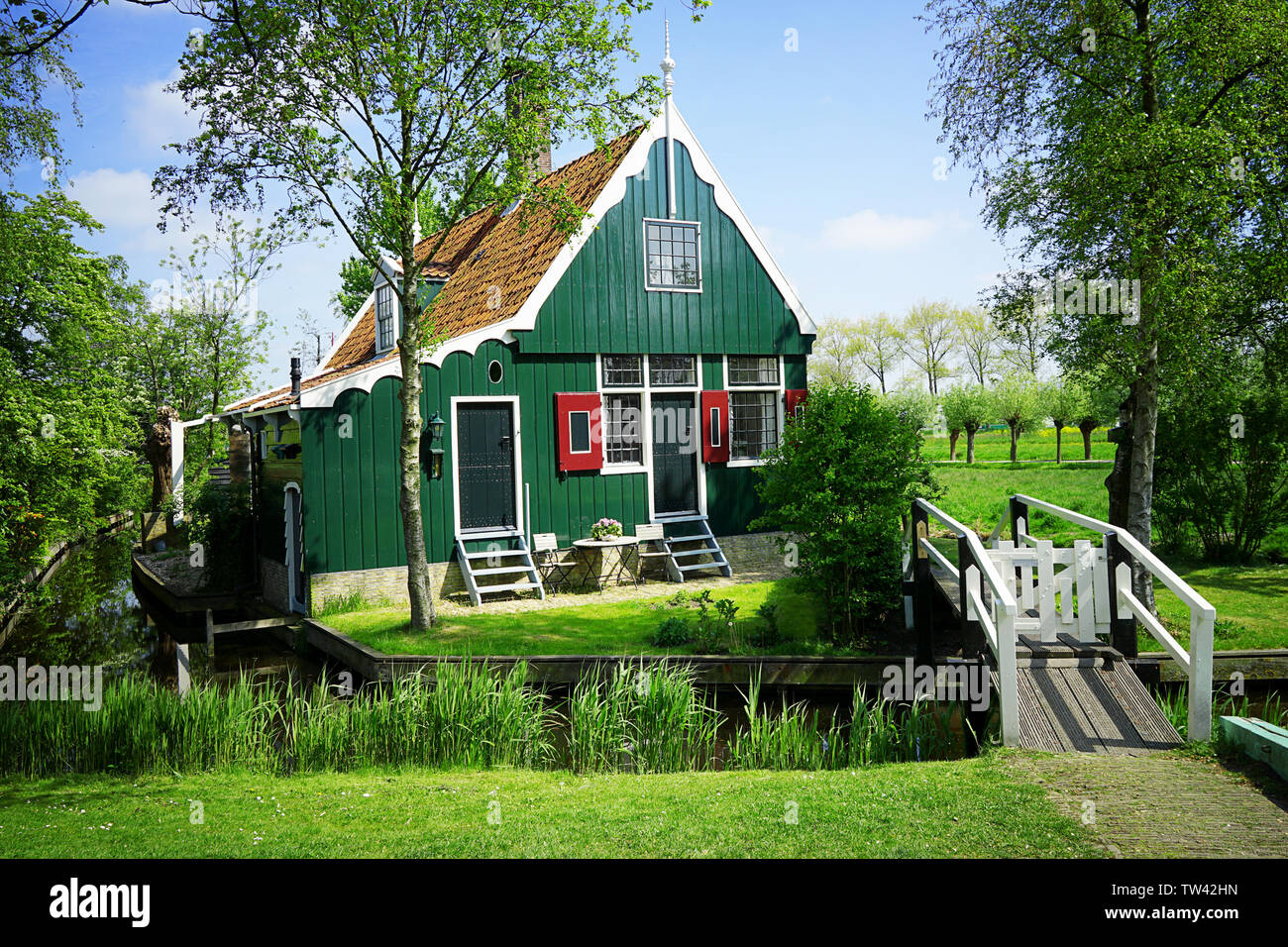 Exterior view of beautiful rural buildings Stock Photo - Alamy