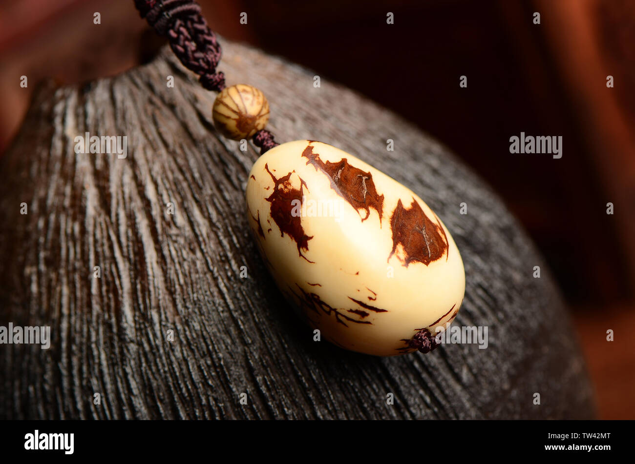 Ivory fruit pendant necklace Stock Photo - Alamy