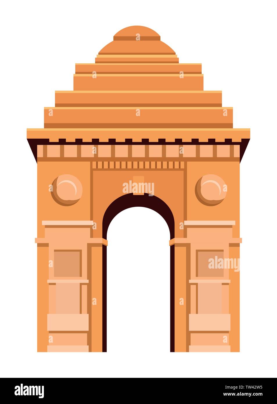 indian building monuments icon cartoon Stock Vector Image & Art - Alamy