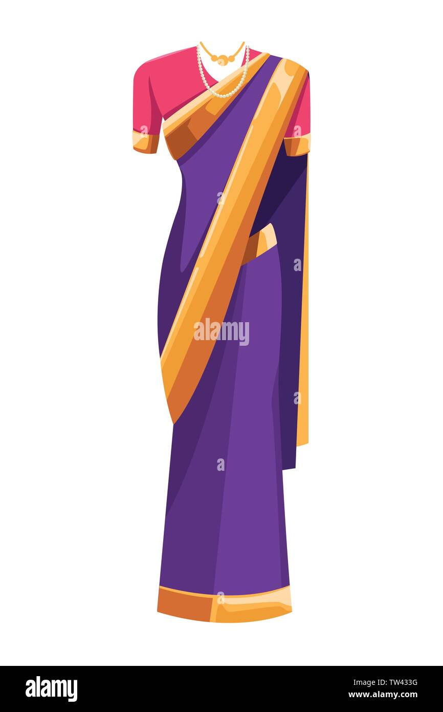 indian woman dress icon cartoon Stock Vector Image & Art - Alamy