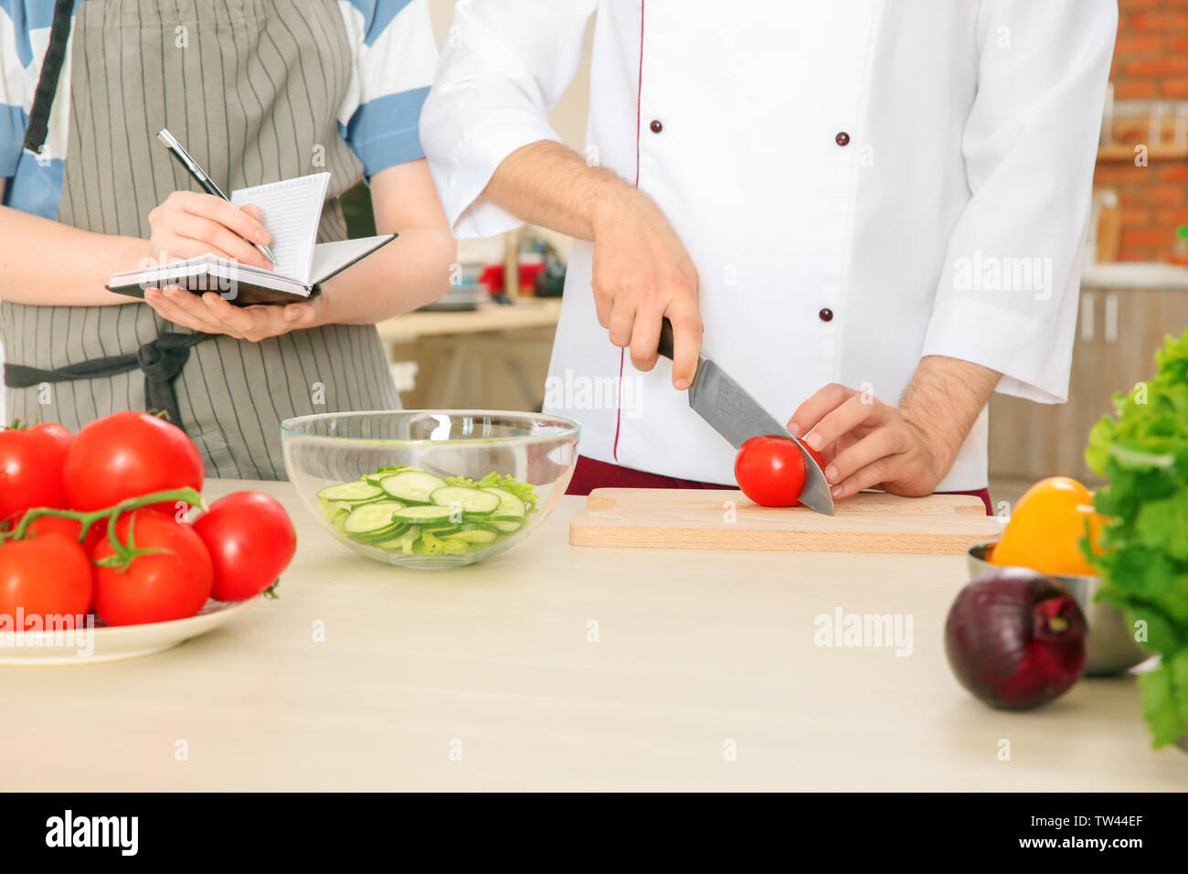 Man cooking recipe notes hi-res stock photography and images - Alamy