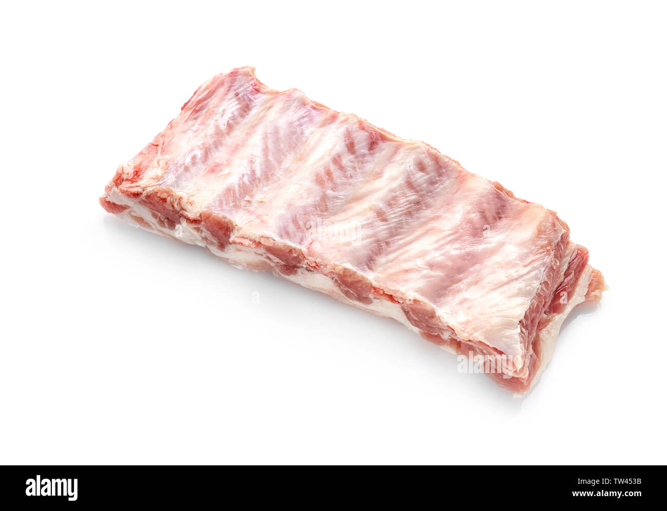 Raw ribs isolated on white Stock Photo - Alamy