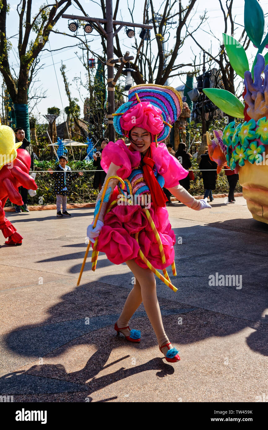 Shanghai Haichang Ocean Park float parade Stock Photo - Alamy