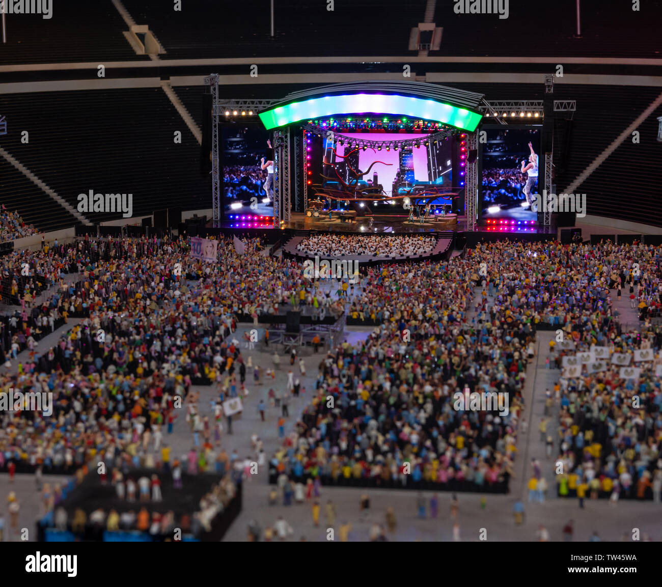 HAMBURG, GERMANY - MAY 17th, 2019: Miniature Wonderland is a model ...
