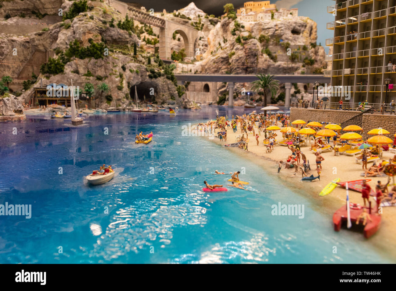 HAMBURG, GERMANY - MAY 17th, 2019: Miniature Wonderland is a model ...