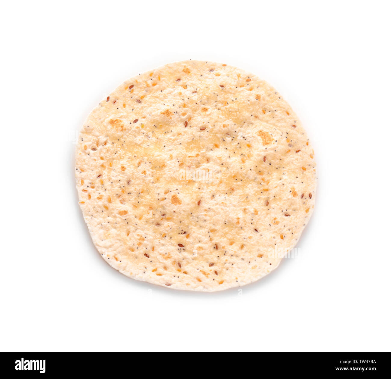 Flour tortilla isolated on white background Stock Photo - Alamy