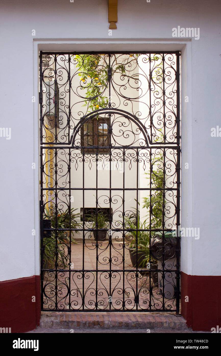 Wrought iron gate spain hi-res stock photography and images - Alamy