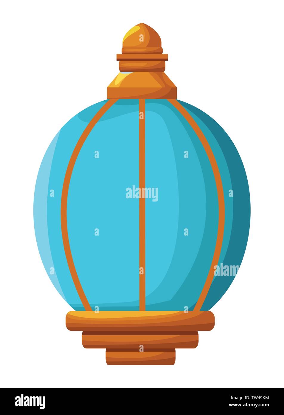 Hanging colorful arabic lantern Stock Vector Images - Alamy