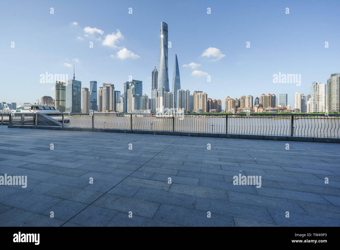 Street View of Lujiazui City, Shanghai Stock Photo - Alamy