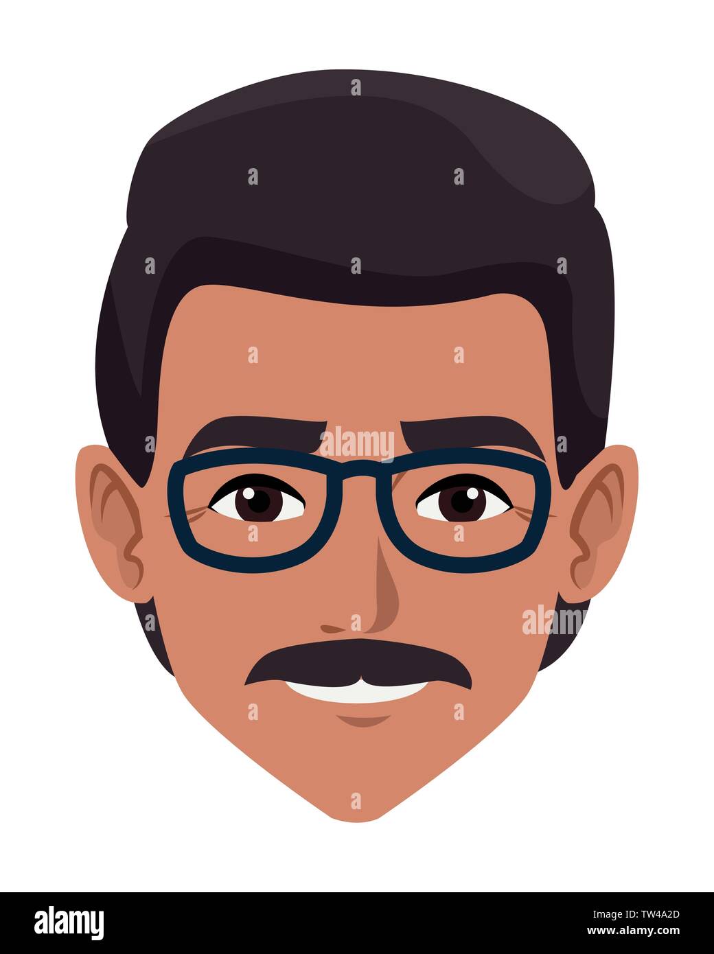 indian man face avatar cartoon Stock Vector Image & Art - Alamy
