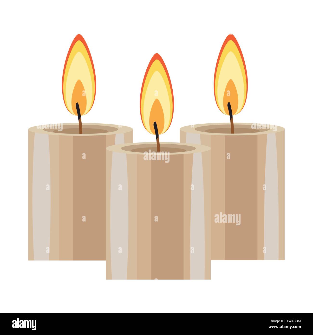 lit candle icon cartoon isolated Stock Vector Image & Art - Alamy
