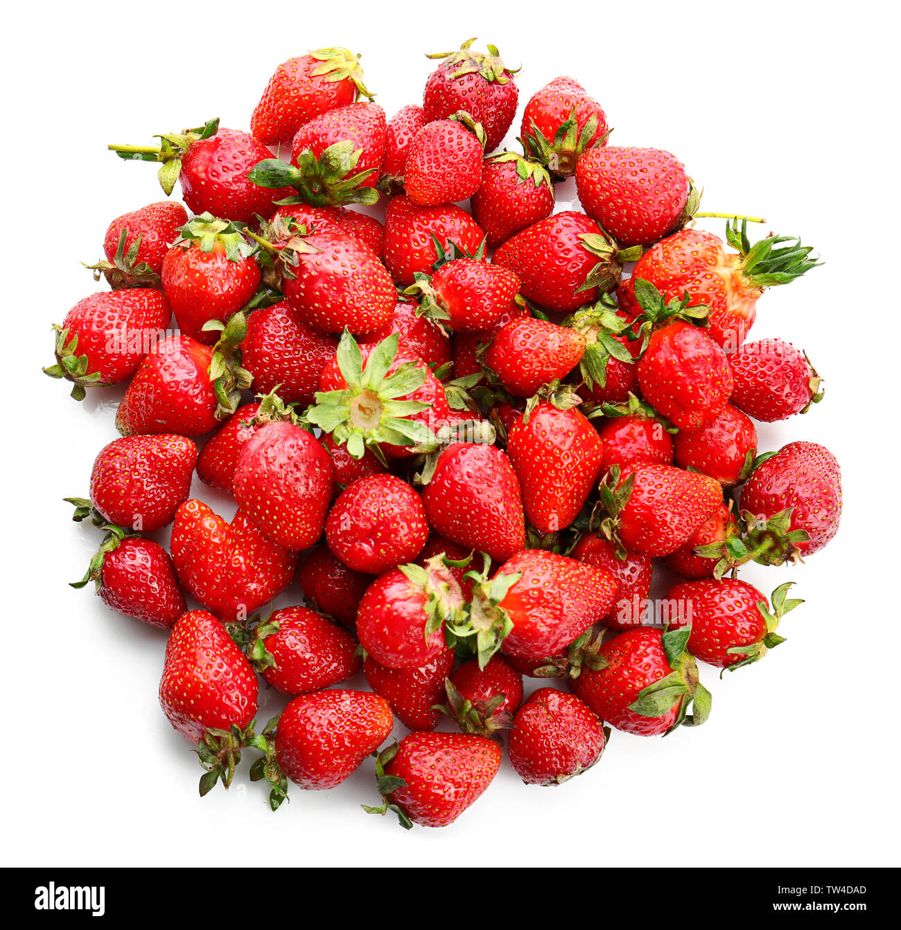 Perfect delicious strawberry on white background Stock Photo - Alamy