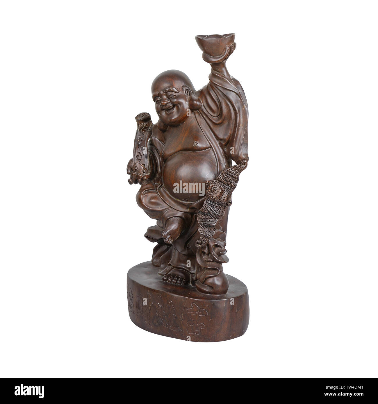 The statue of the rosewood wood carving hi-res stock photography and ...