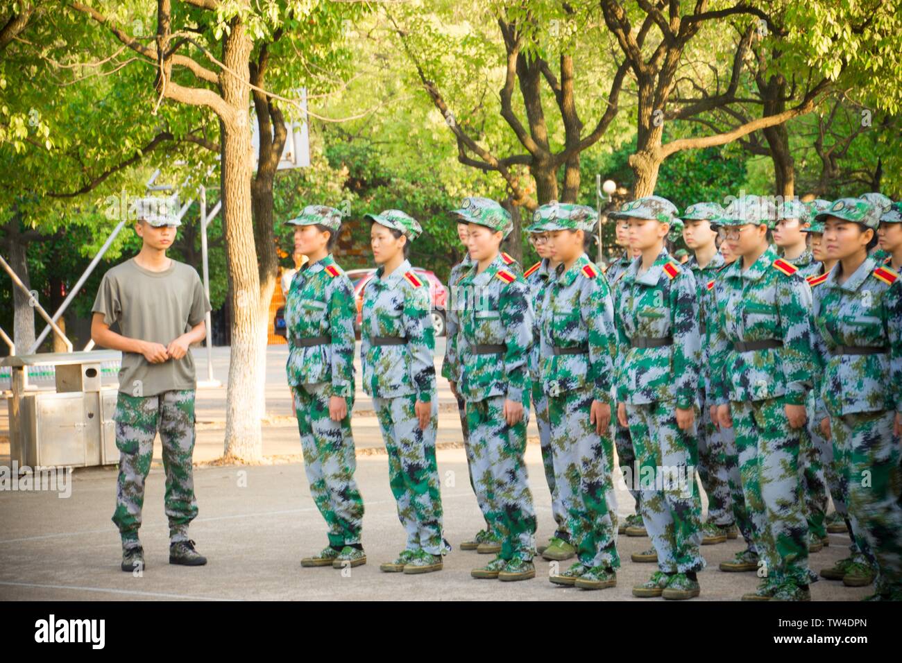 Military Training of Hunan University of Science and Technology Stock ...