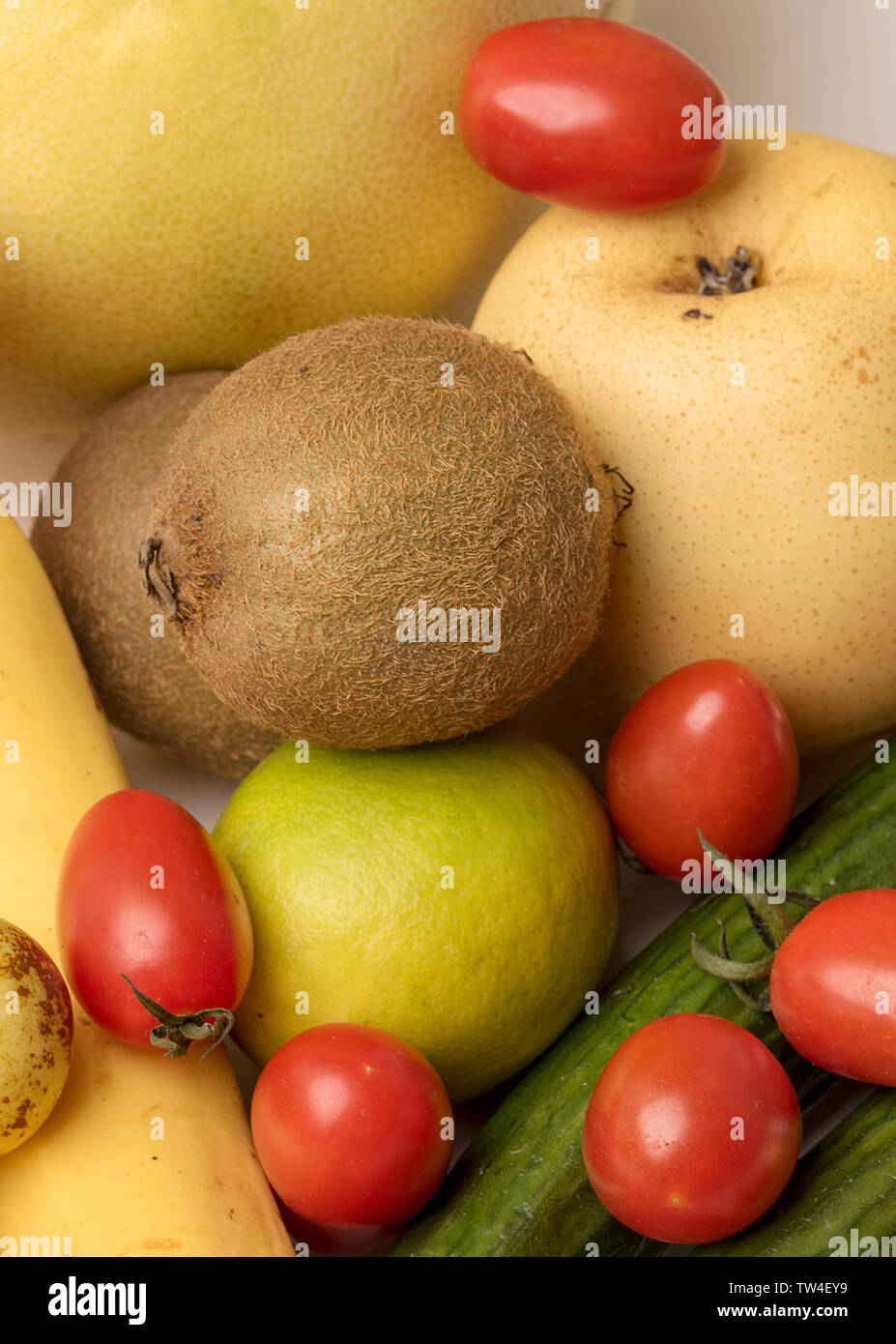 Fresh fruit combination Stock Photo - Alamy