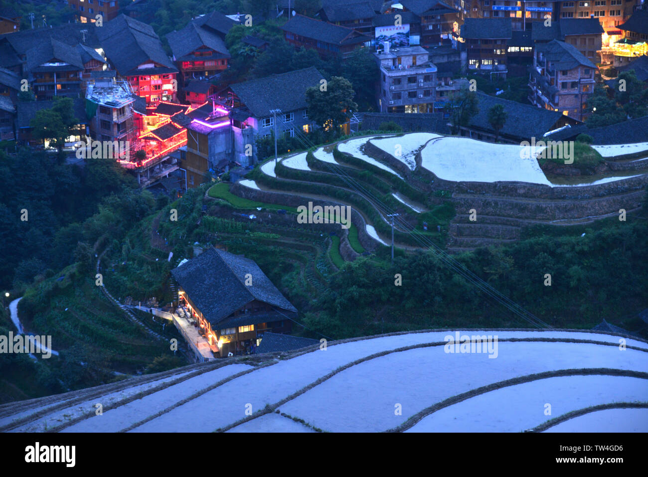 Longji terraces in Guangxi Stock Photo - Alamy