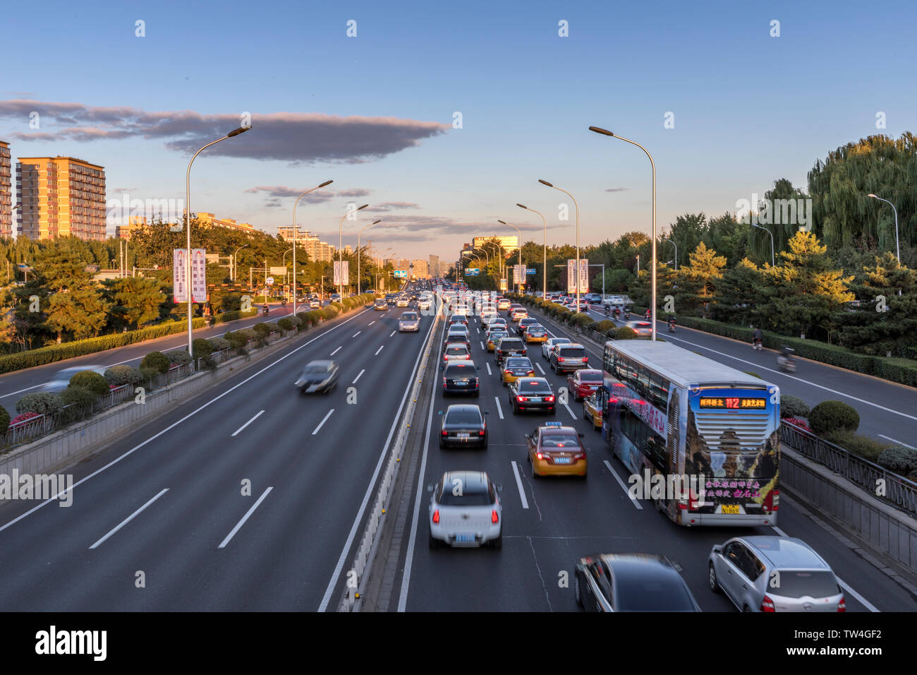 Traffic flow in Beijing, China Stock Photo - Alamy