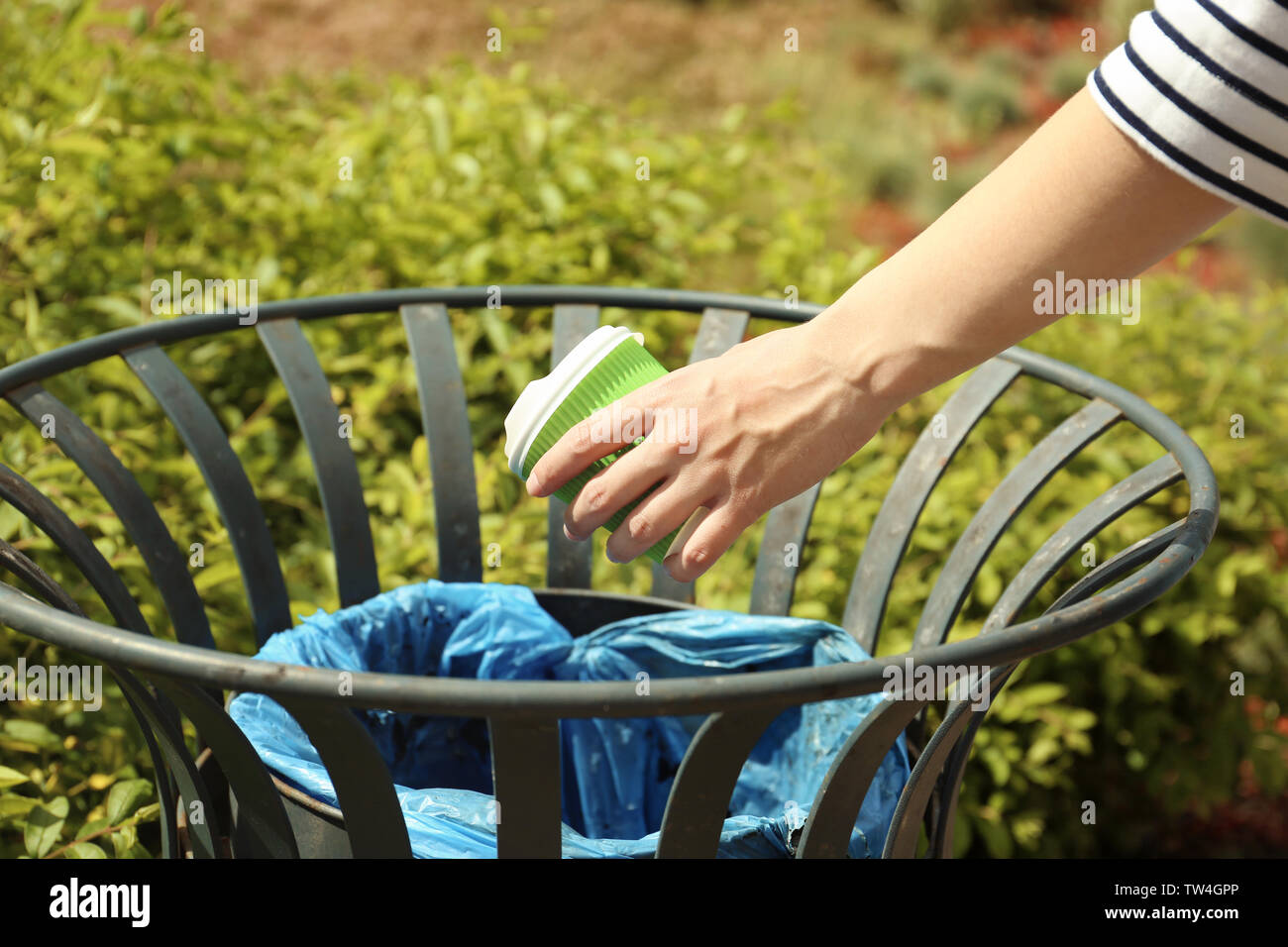 Woman throwing paper hi-res stock photography and images - Alamy