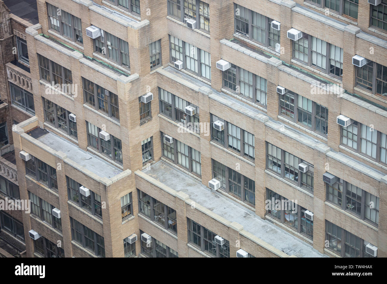New York, USA. May 2nd, 2019. Manhattan downtown. High angle view of a ...