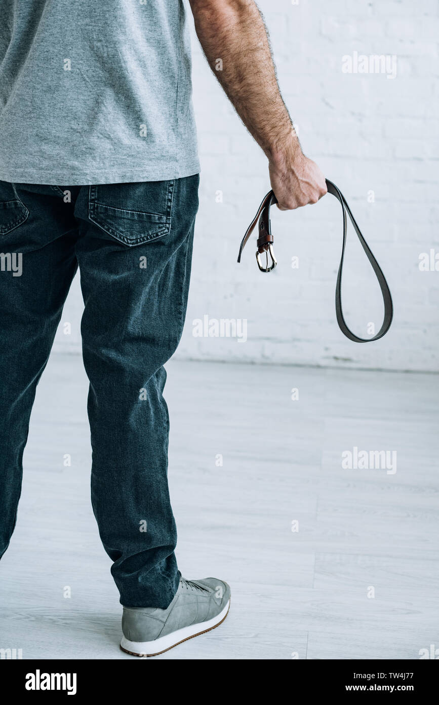 Leather belting hi-res stock photography and images - Alamy