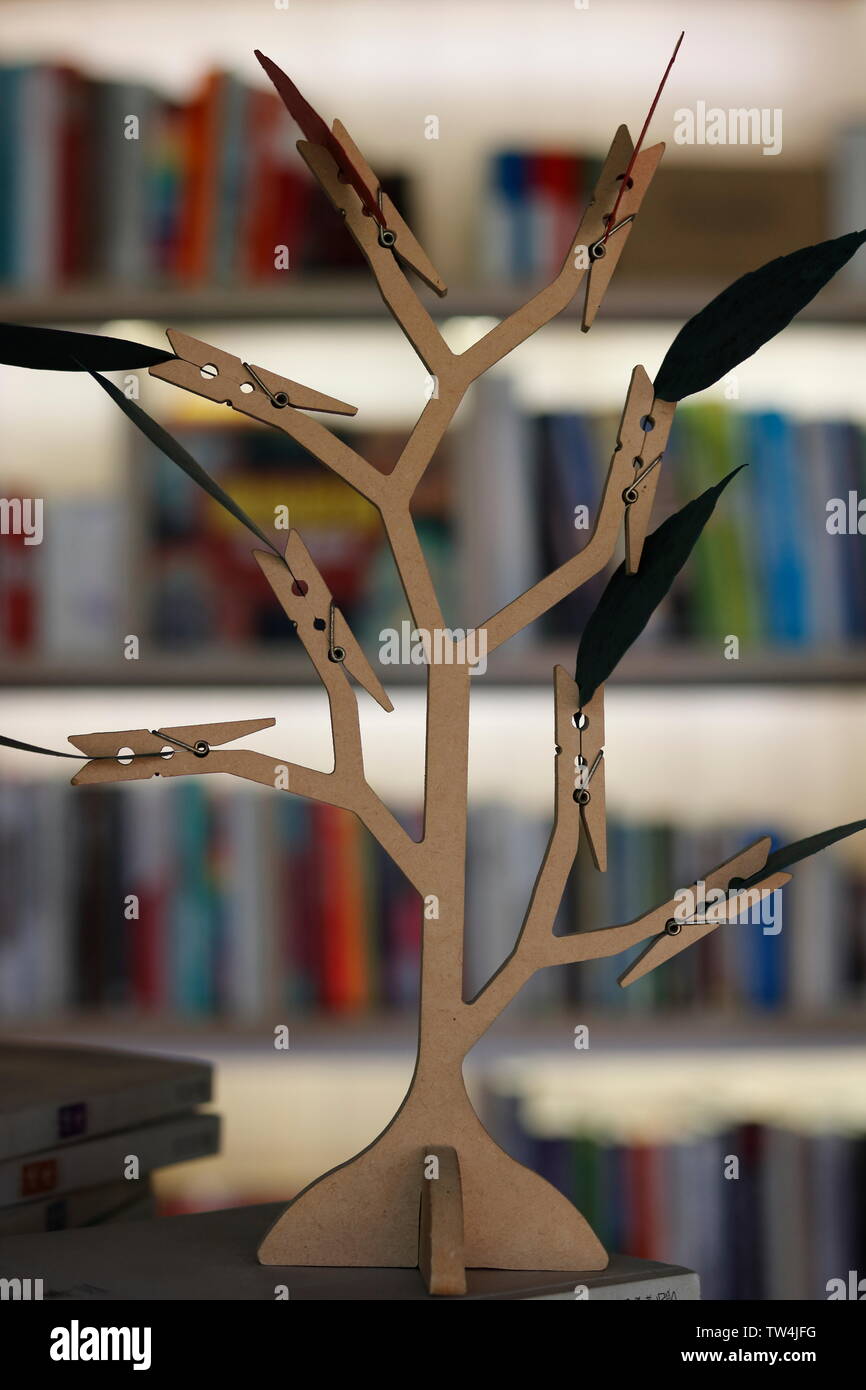 Points, labels, signs in bookstores Stock Photo - Alamy