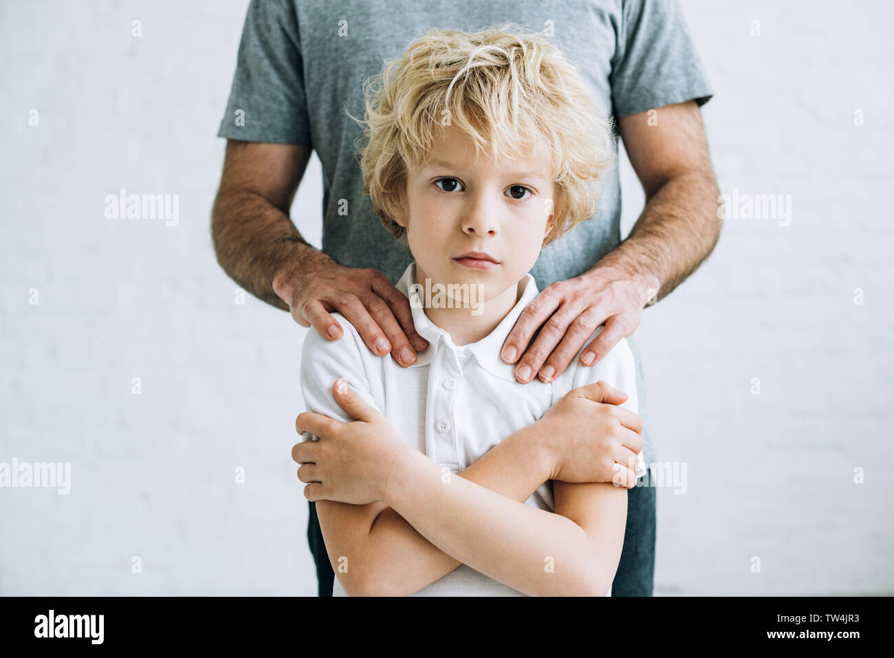 Father sad son having hi-res stock photography and images - Alamy