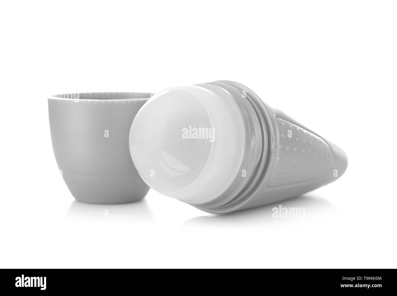 Deodorant on white background Stock Photo - Alamy