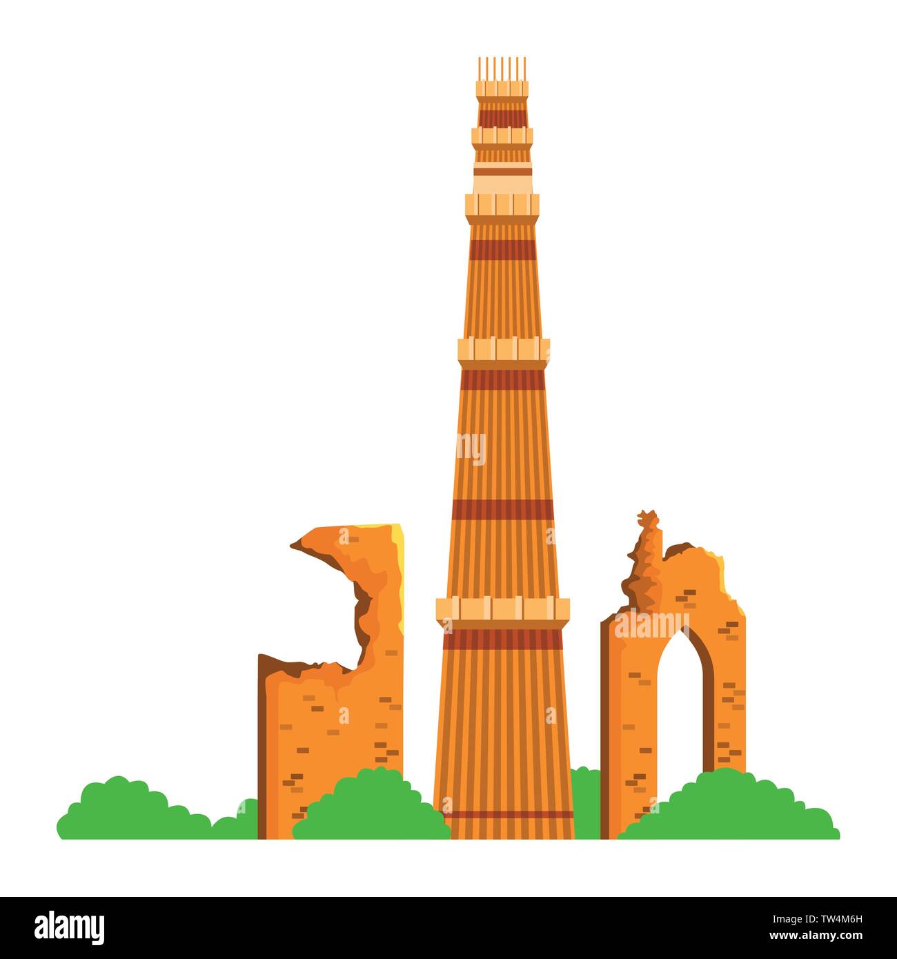 indian building monuments icon cartoon Stock Vector Image & Art - Alamy