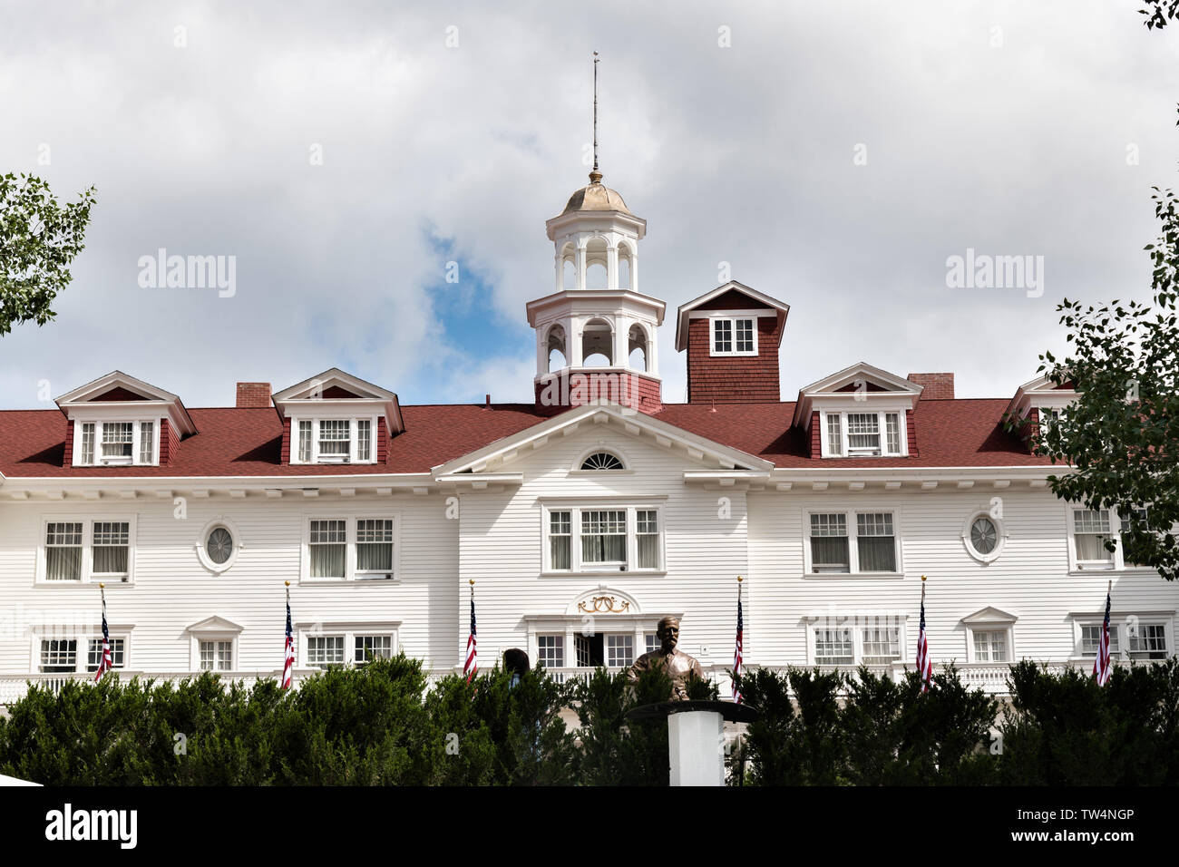 The historic Stanley Hotel, a 142-room Colonial Revival hotel built in ...