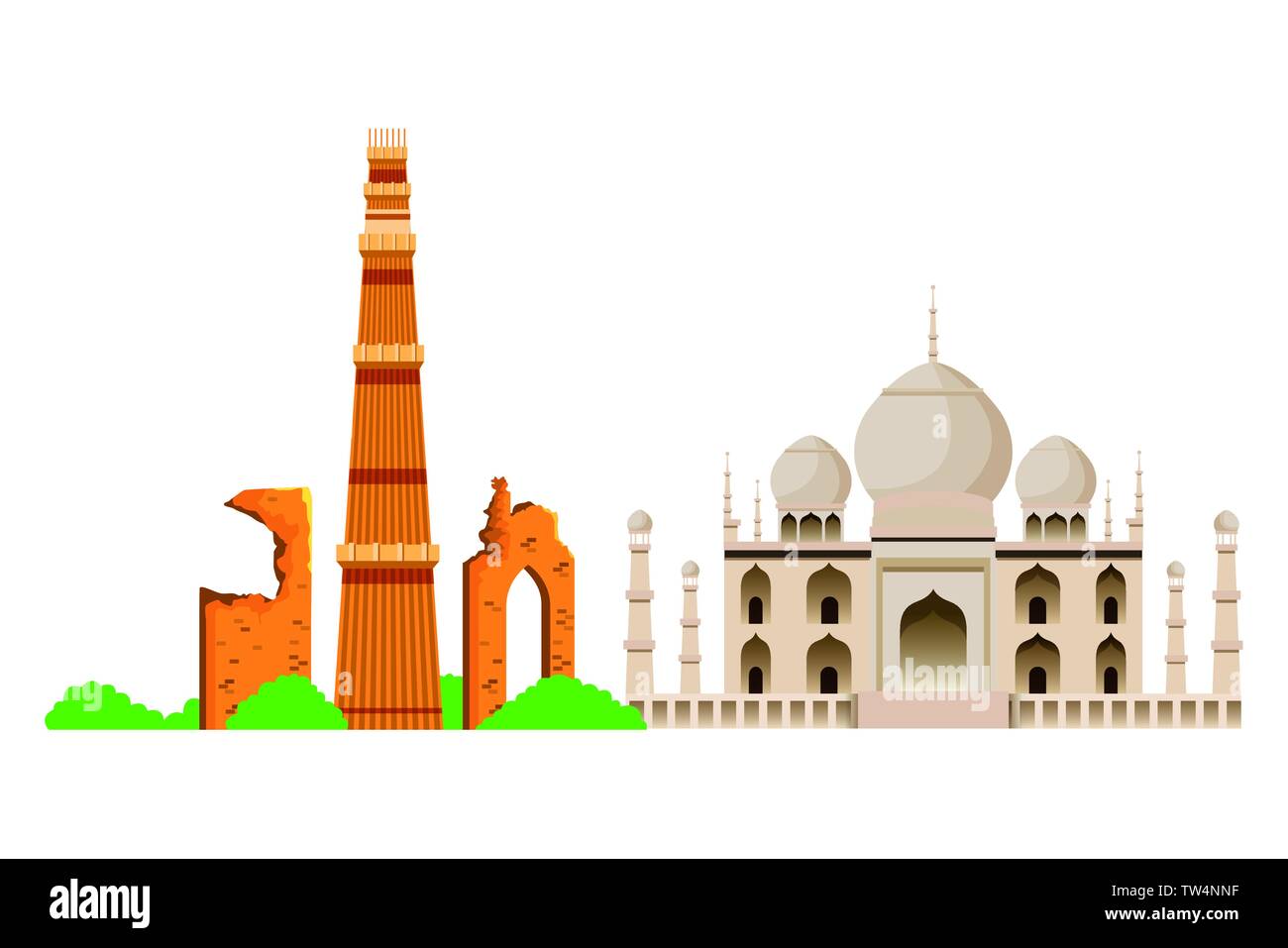 indian building monuments icon cartoon Stock Vector Image & Art - Alamy