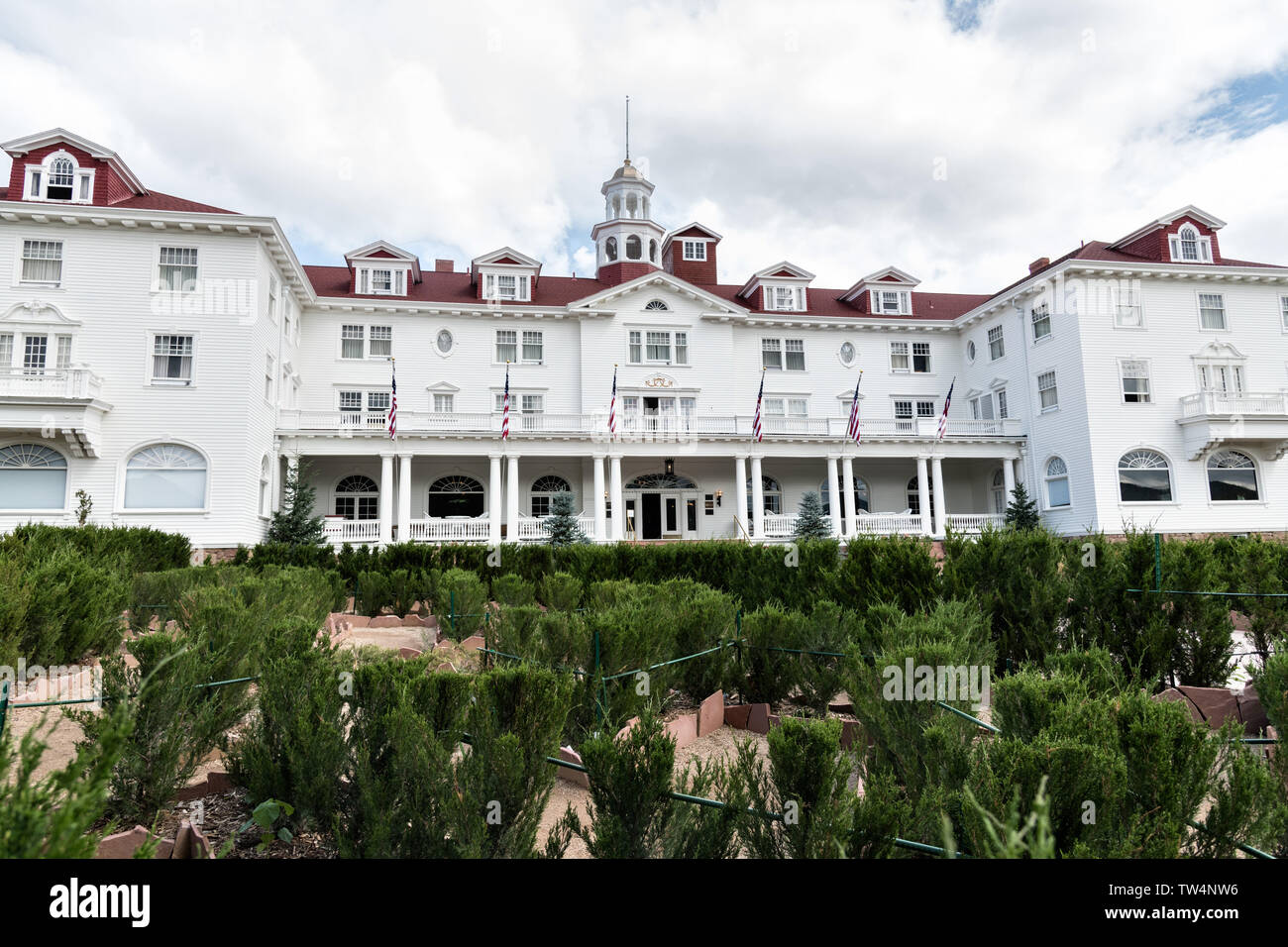 The historic Stanley Hotel, a 142-room Colonial Revival hotel built in ...