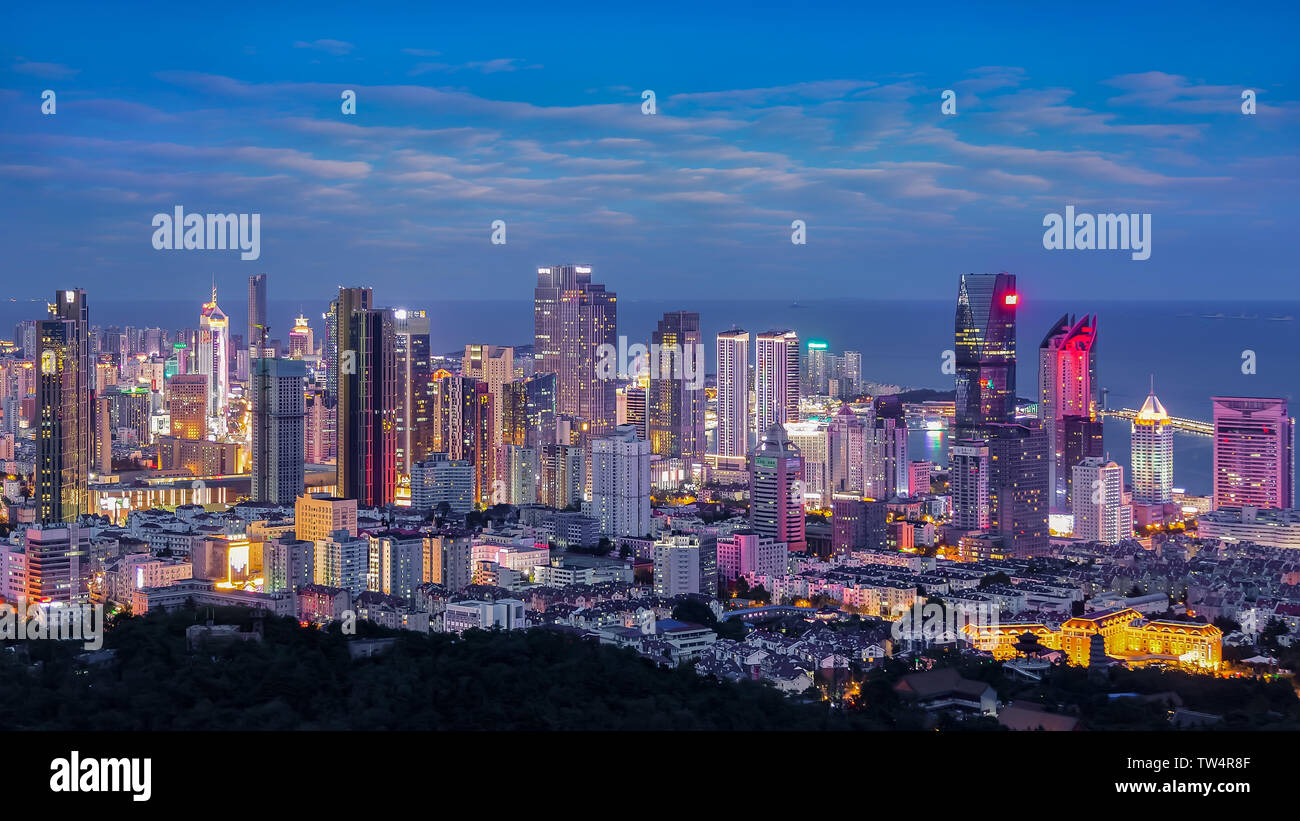 City scenery in eastern Qingdao Stock Photo - Alamy