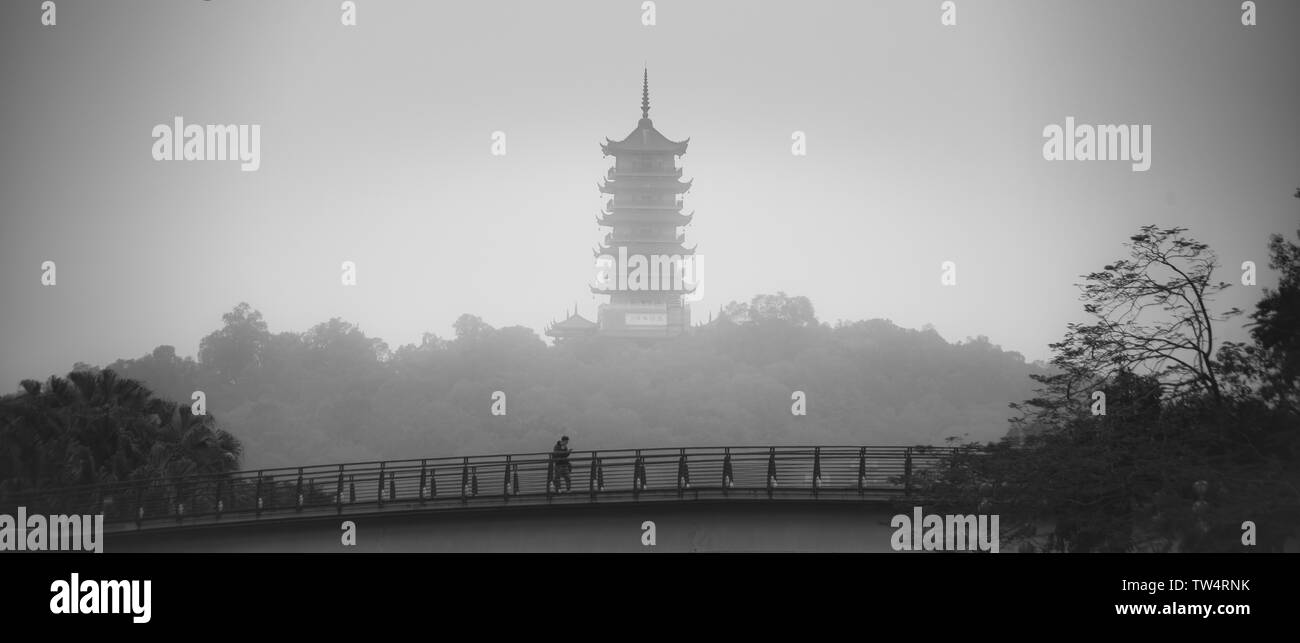 Thousand Lantern Lake Tower Stock Photo - Alamy