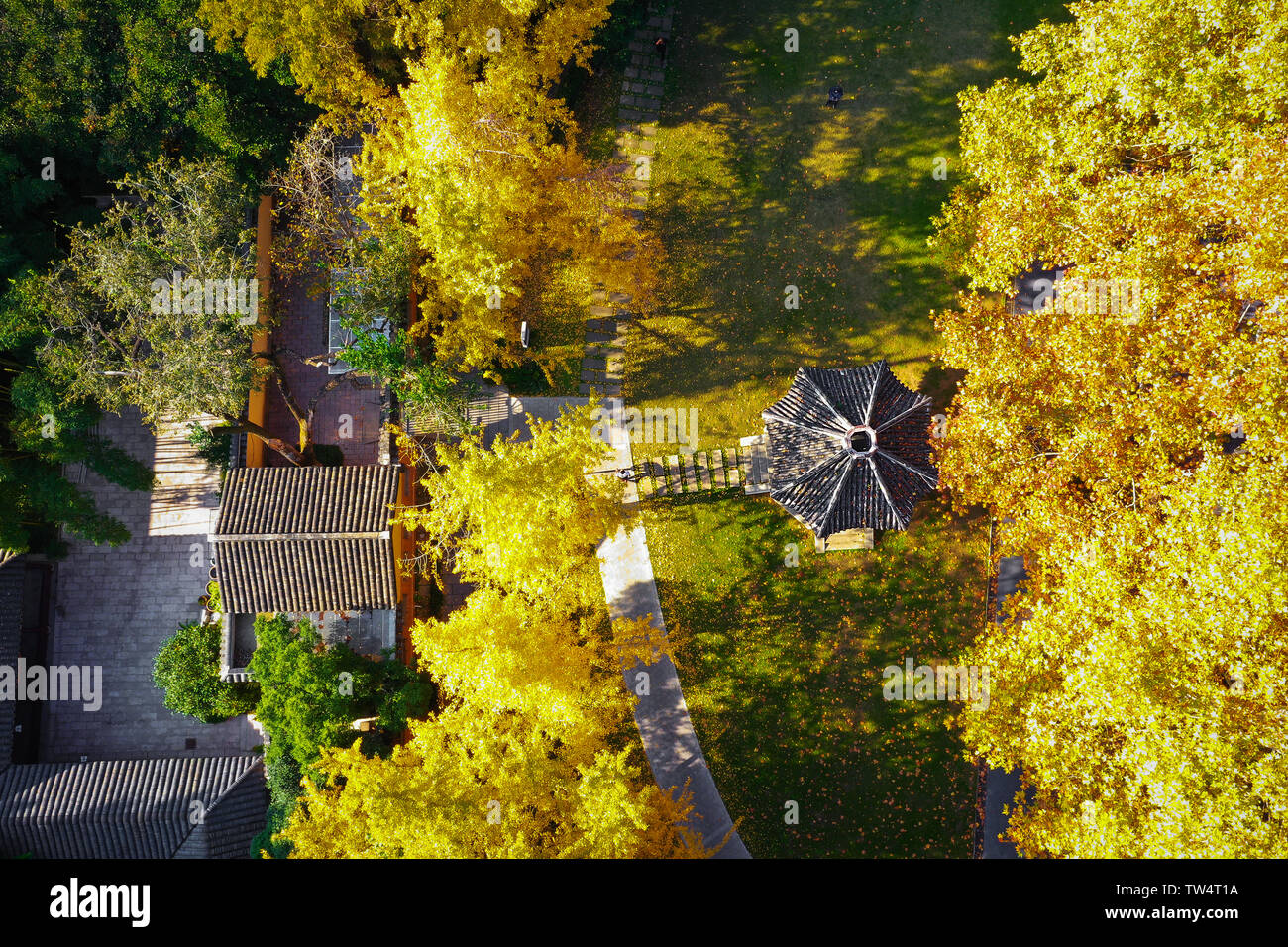 Autumn color of Nanjing Yuhuatai Scenic Area Stock Photo - Alamy