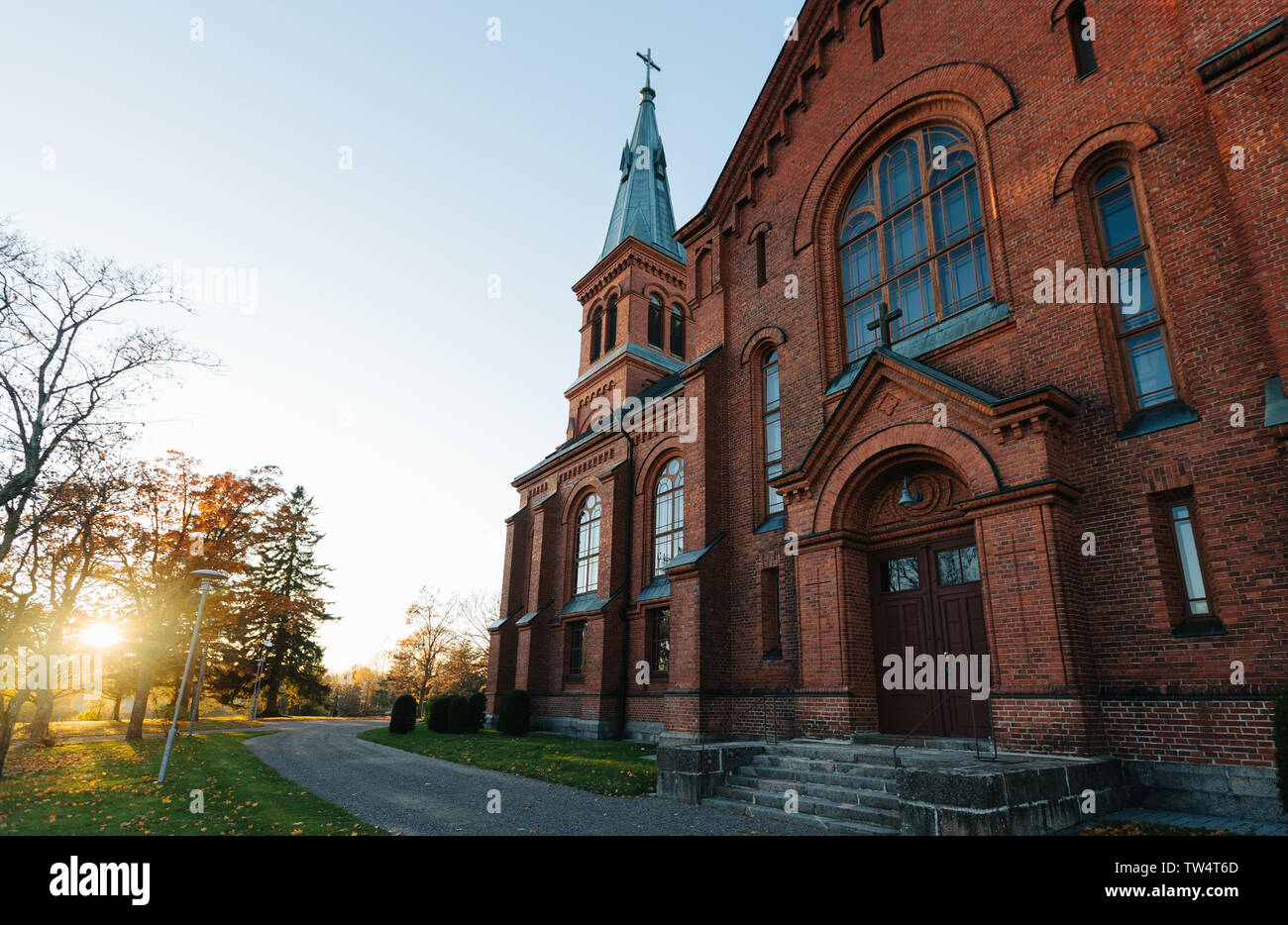 Sipoo Church Finland Autumn Stock Photo - Alamy