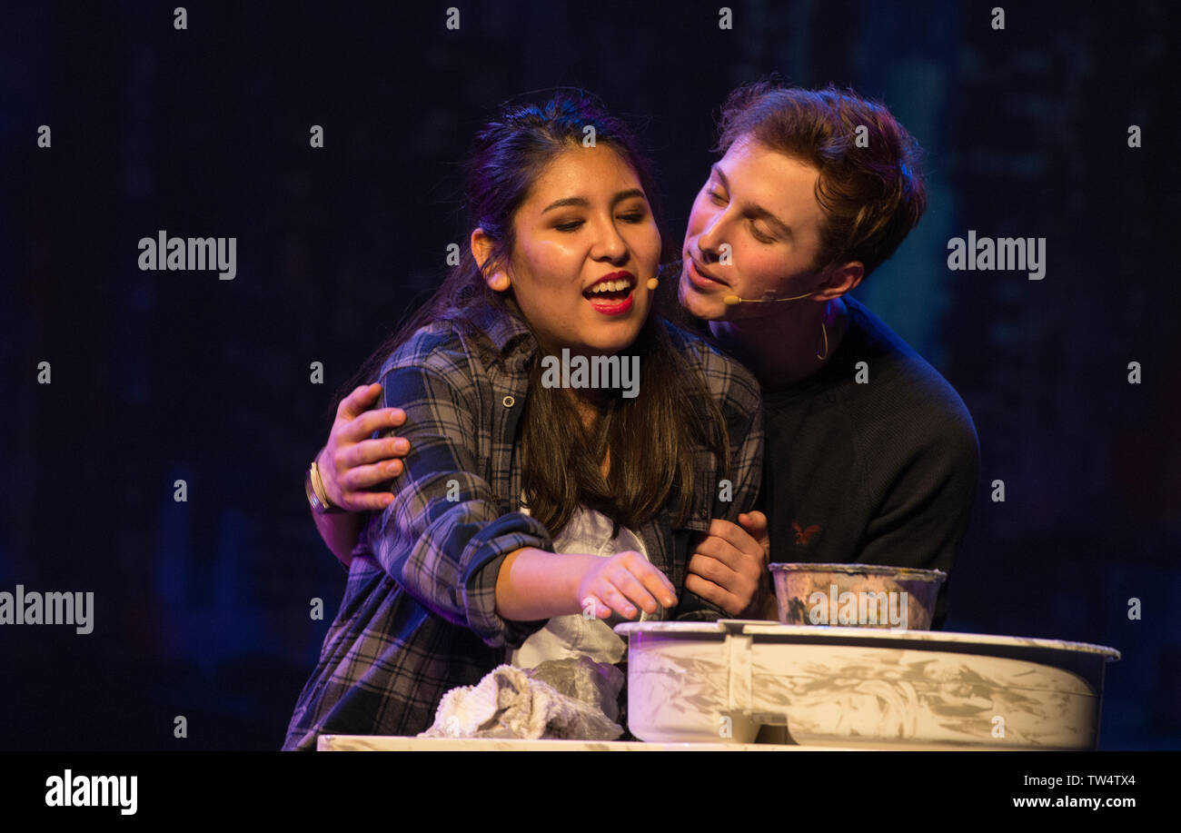 UNITED STATES - 01232017: Crystal Claros and Seth Cooper during dress ...