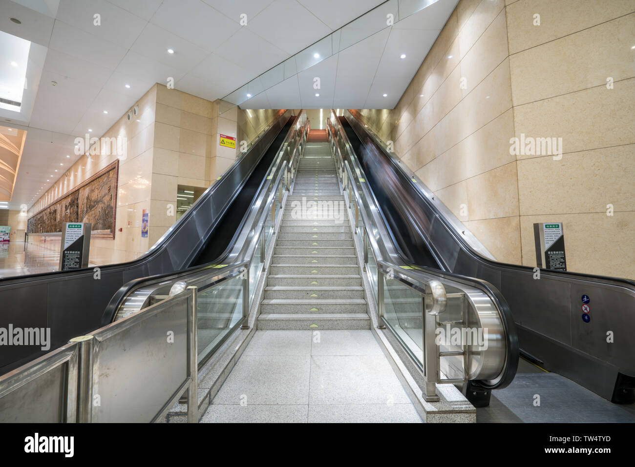 Indoor Modernized Walking Tools Elevator Stock Photo - Alamy