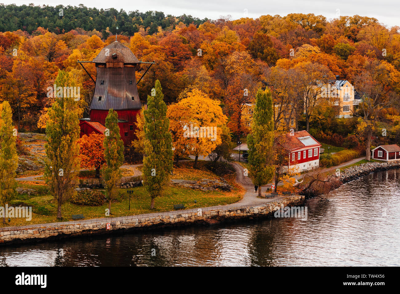 autumn in the suburbs of Stockholm Sweden Stock Photo - Alamy