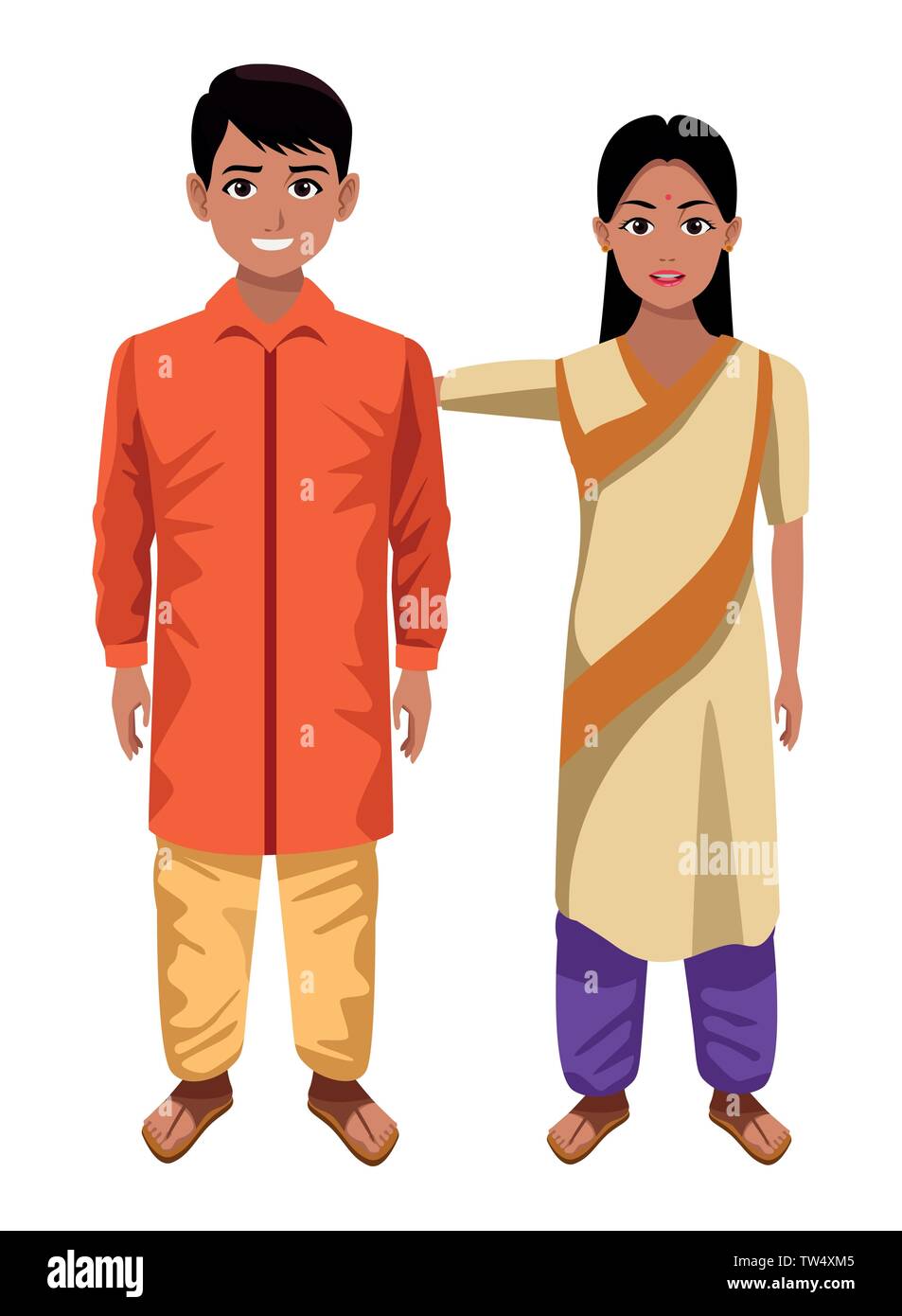 indian children avatar cartoon character Stock Vector Image & Art - Alamy