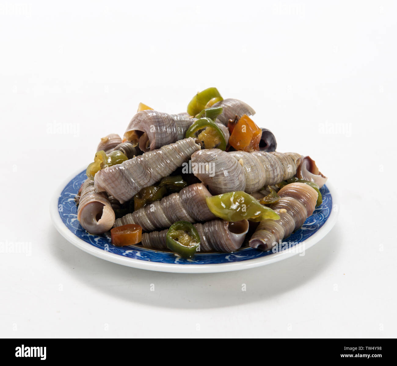 Spicy seafood snail Stock Photo - Alamy