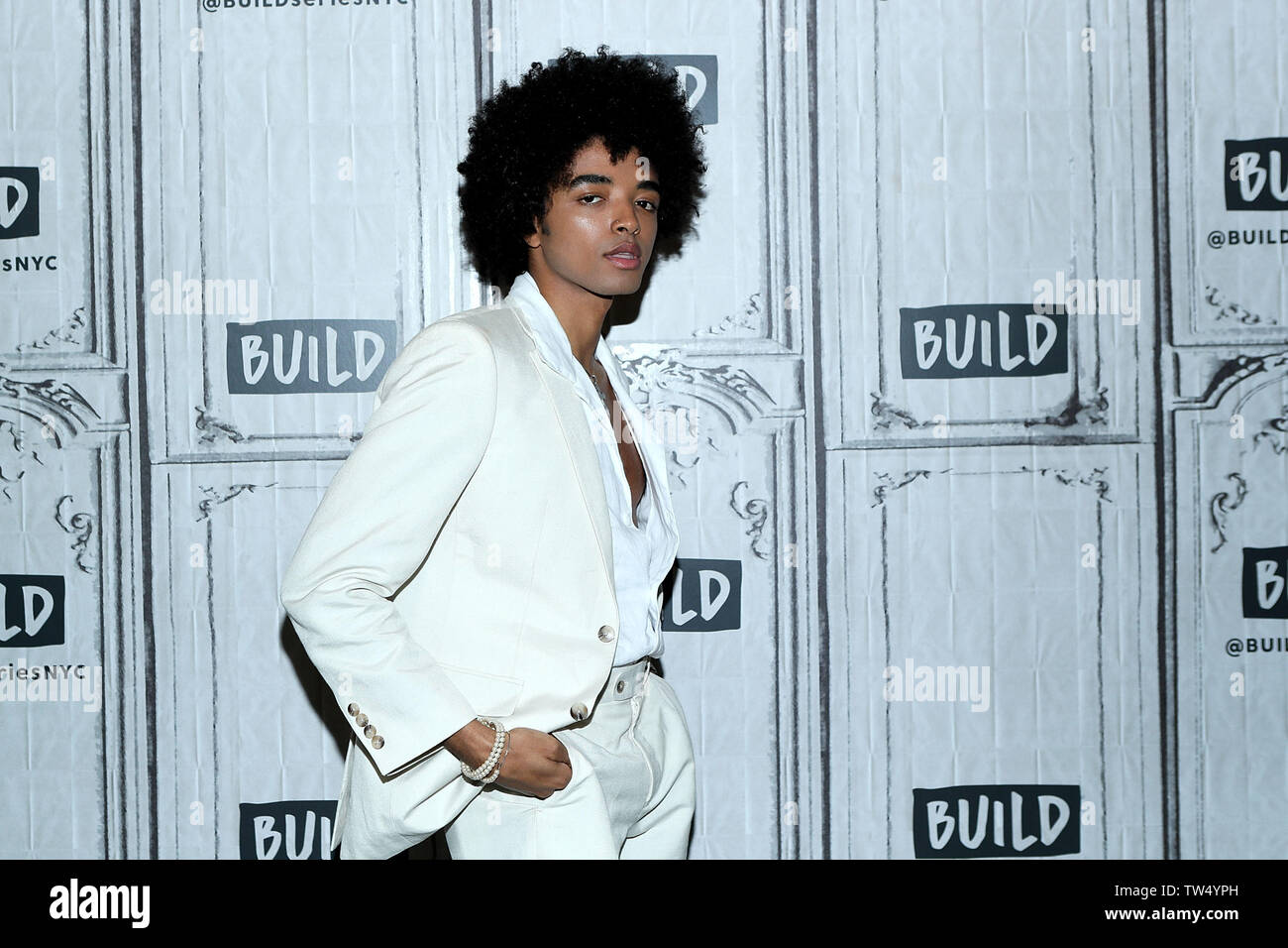 New York, USA. 18 June, 2019. Odiseas Georgiadis at the BUILD Speaker ...