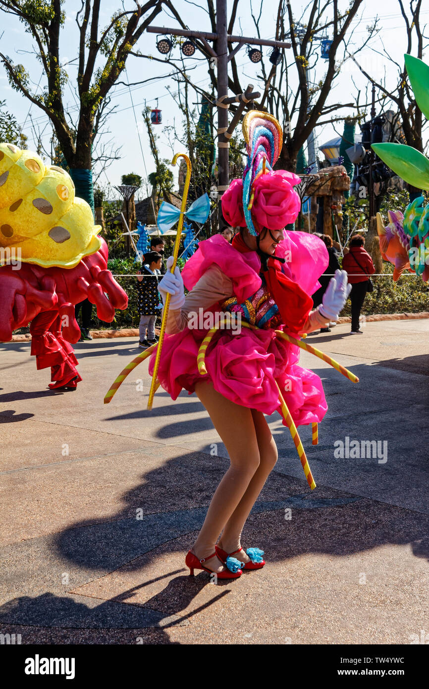 Shanghai Haichang Ocean Park float parade Stock Photo - Alamy