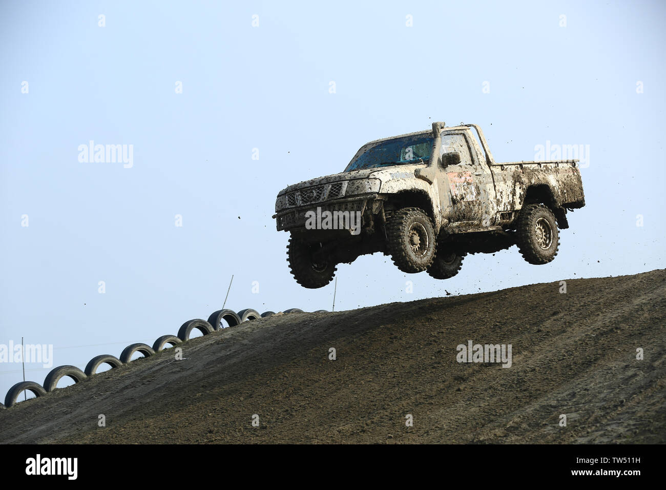 A wonderful moment in the car cross-country rally Stock Photo - Alamy