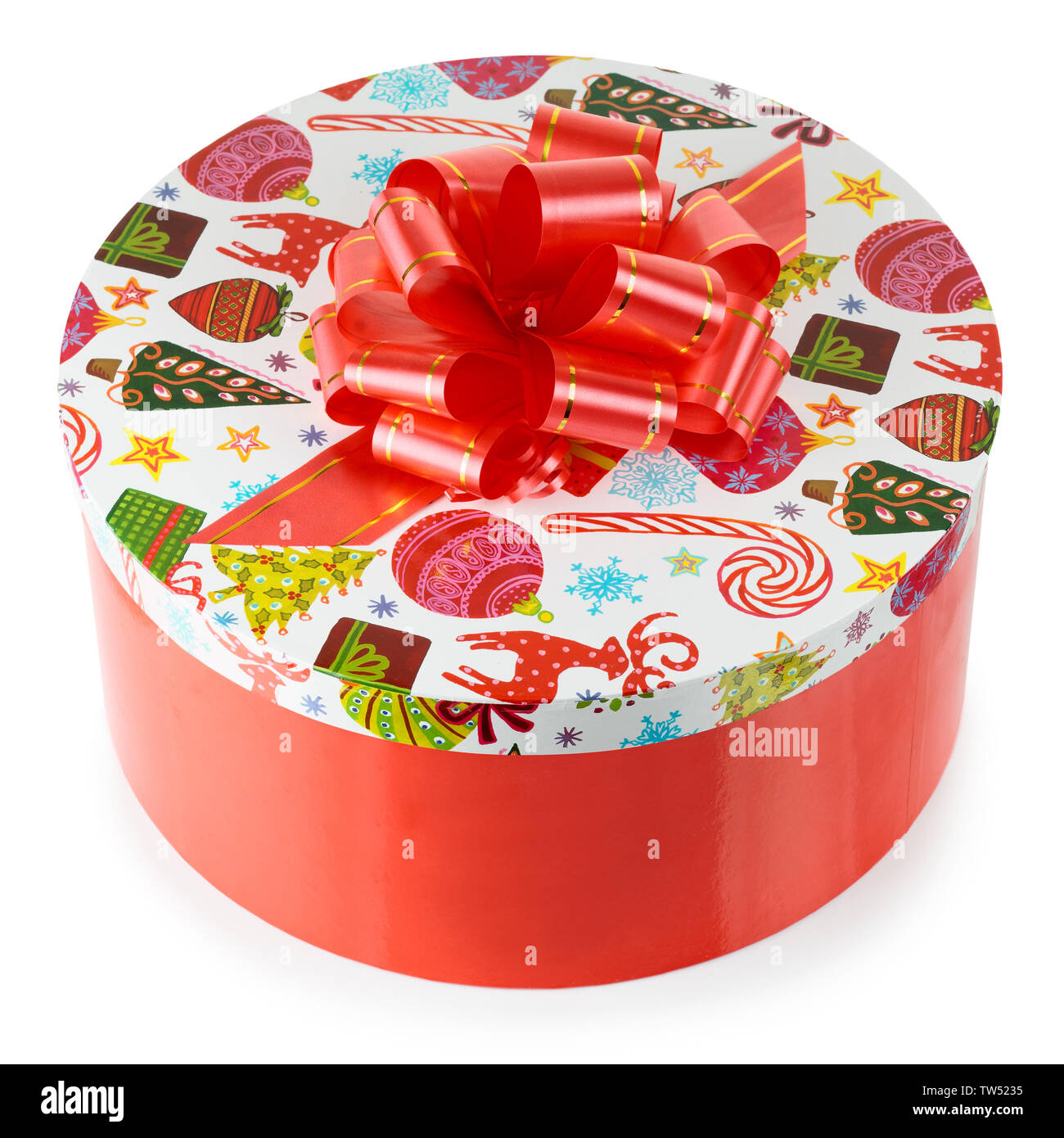 Colorful gift container isolated on white background Stock Photo - Alamy