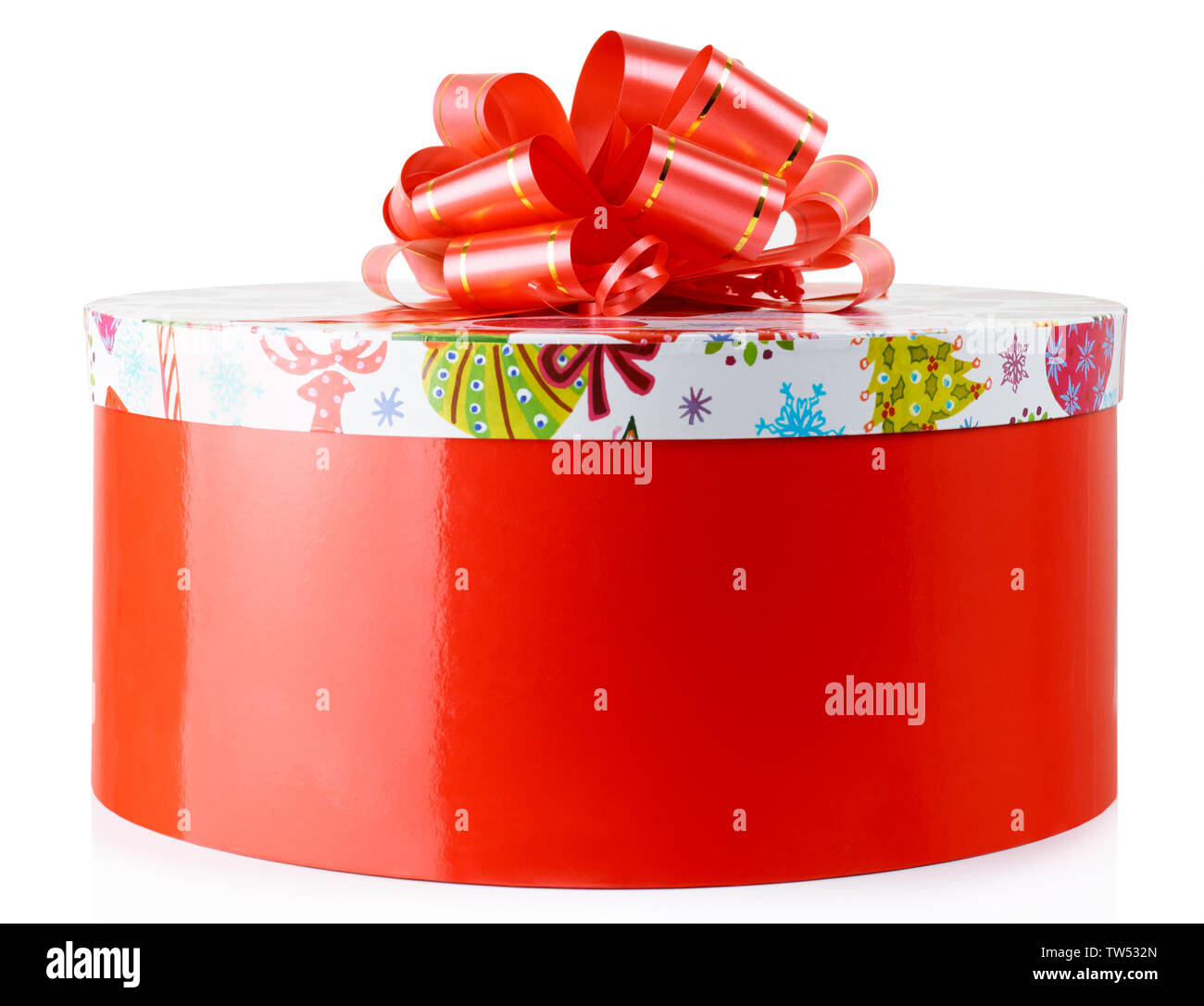 Colorful gift container, isolated on white background Stock Photo - Alamy