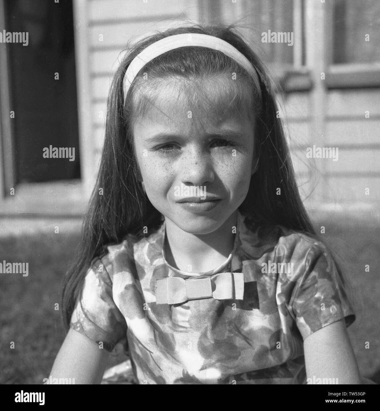 1960s girl portrait black white Black and White Stock Photos & Images ...
