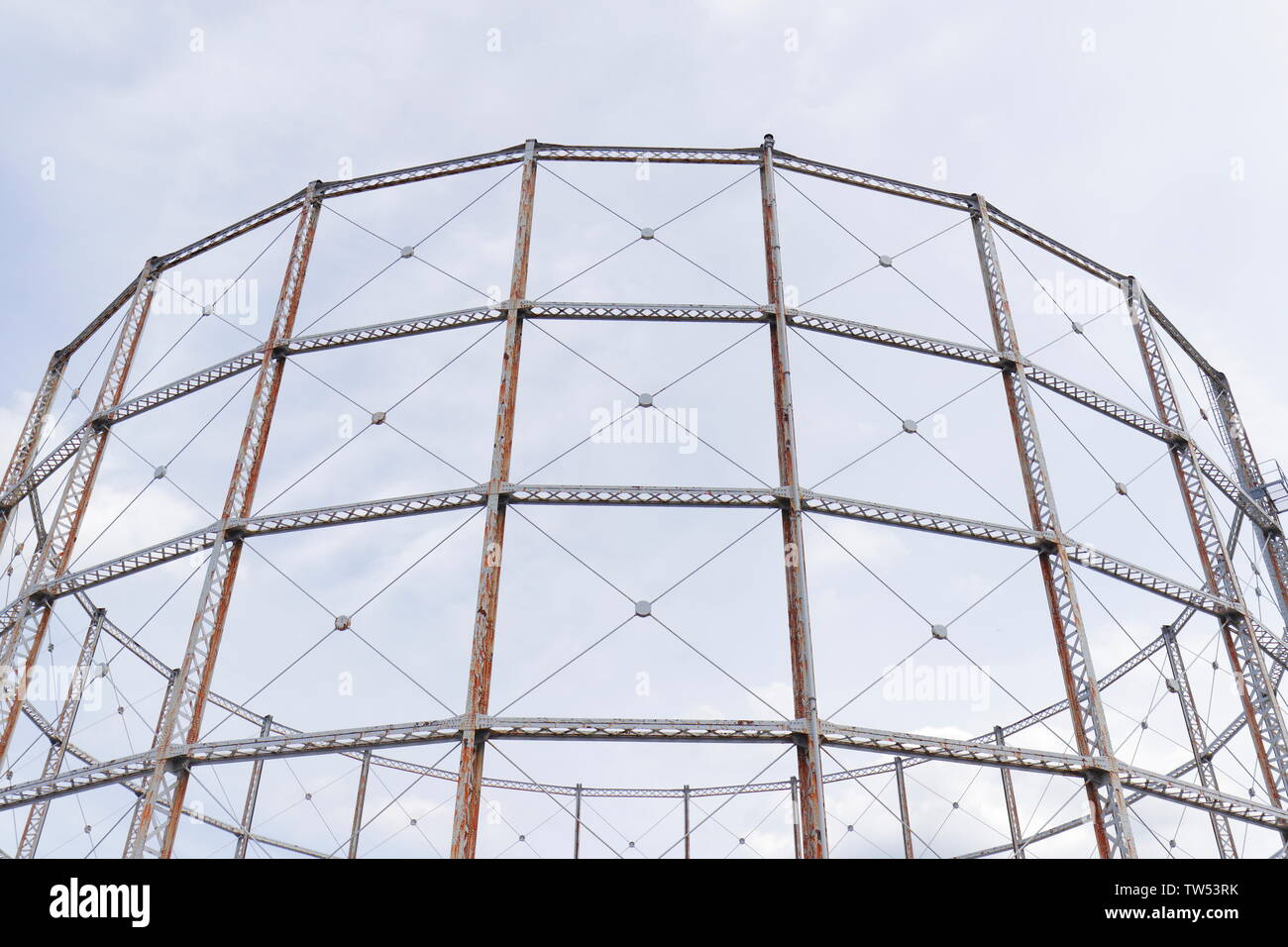 Empty gasometer gas storage tank hi-res stock photography and images ...