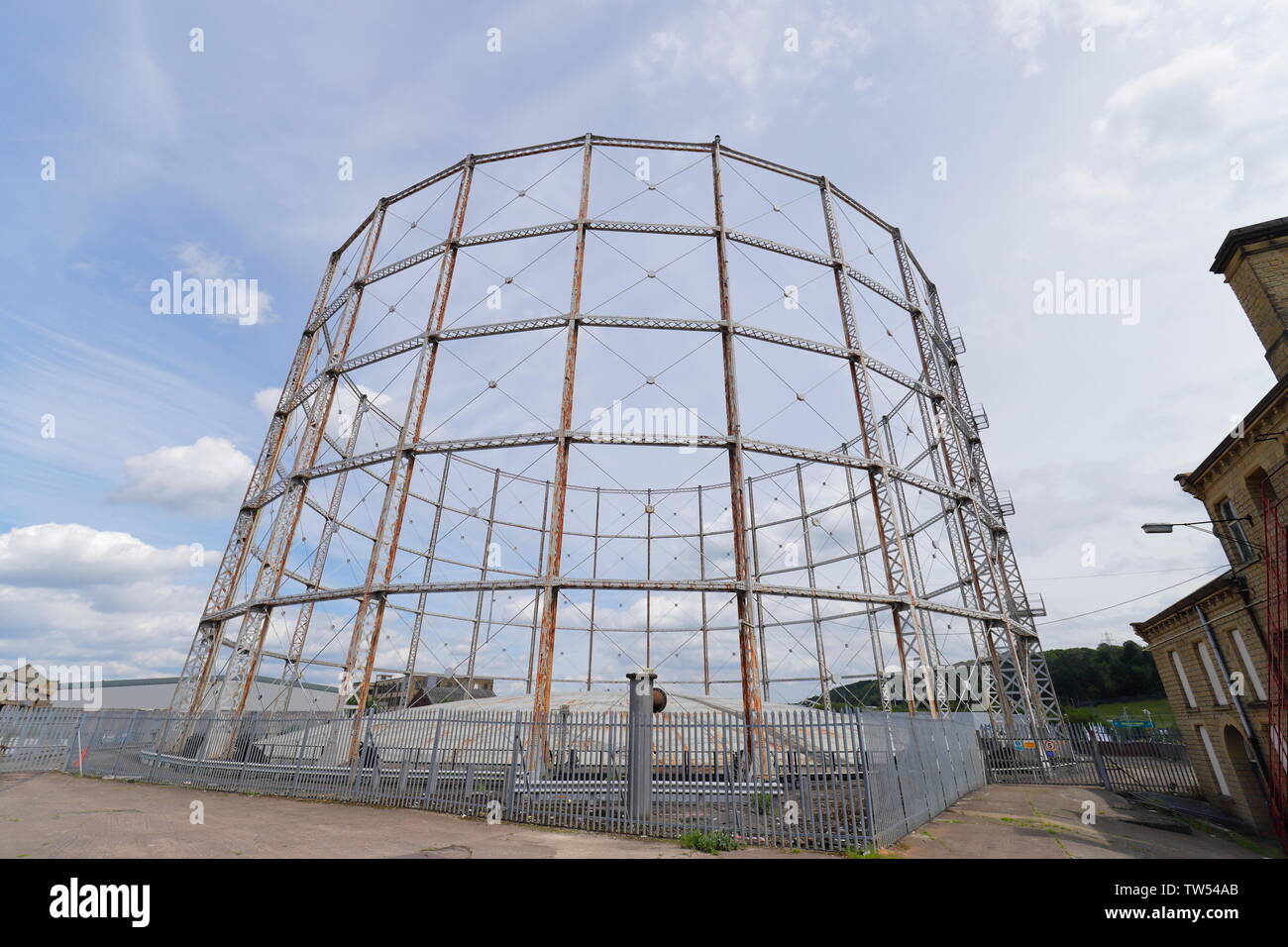 Empty gasometer gas storage tank hi-res stock photography and images ...